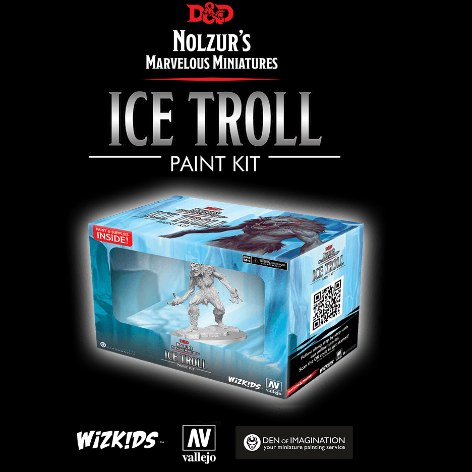 D&D Nolzurs Marvelous Unpainted Miniatures Ice Troll Paint Kit ...